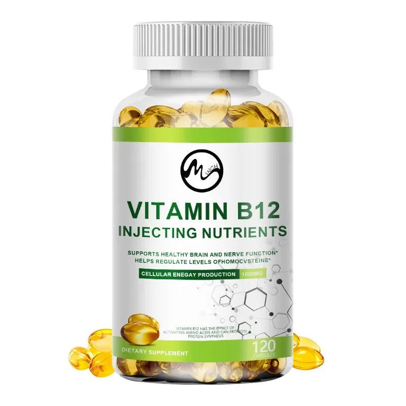 Mutsweet High Potency Vitamin B12 Methylcobalamin 1000mcg 120 Capsules