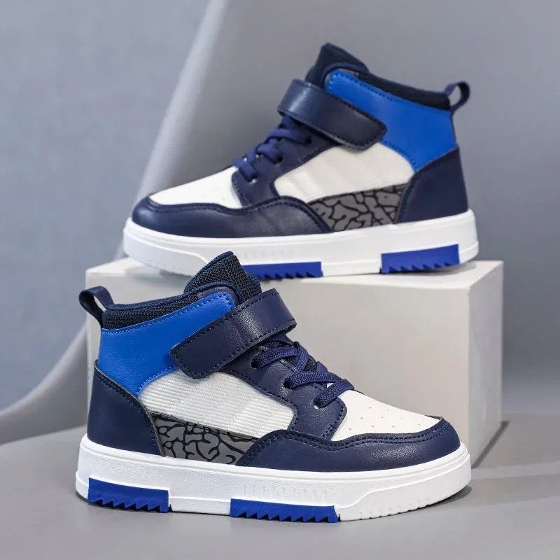 High Top Kids Branded Shoes Brand Kids Board Shoes High Top Boys Girls ...