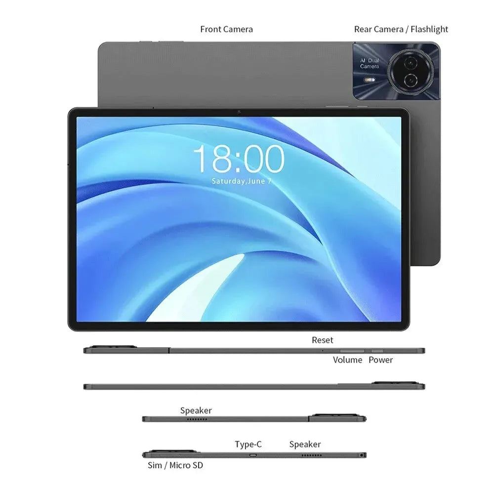 Teclast T50HD 11 Inch Tablet Android 14 T606 8-core Max 14GB RAM 256GB