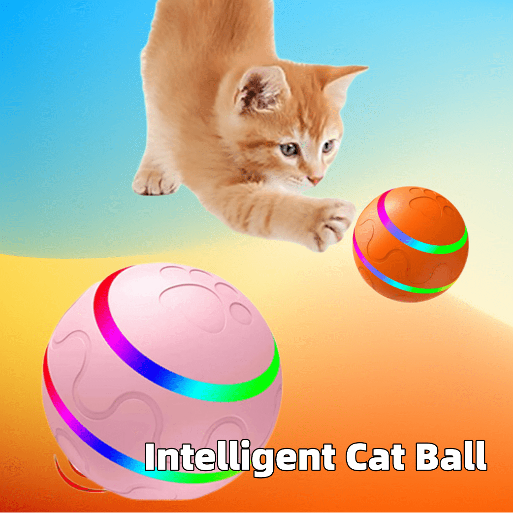Pet New Cat Wicked Ball Toy Intelligent Ball USB Cat Toys Self Rotating ...
