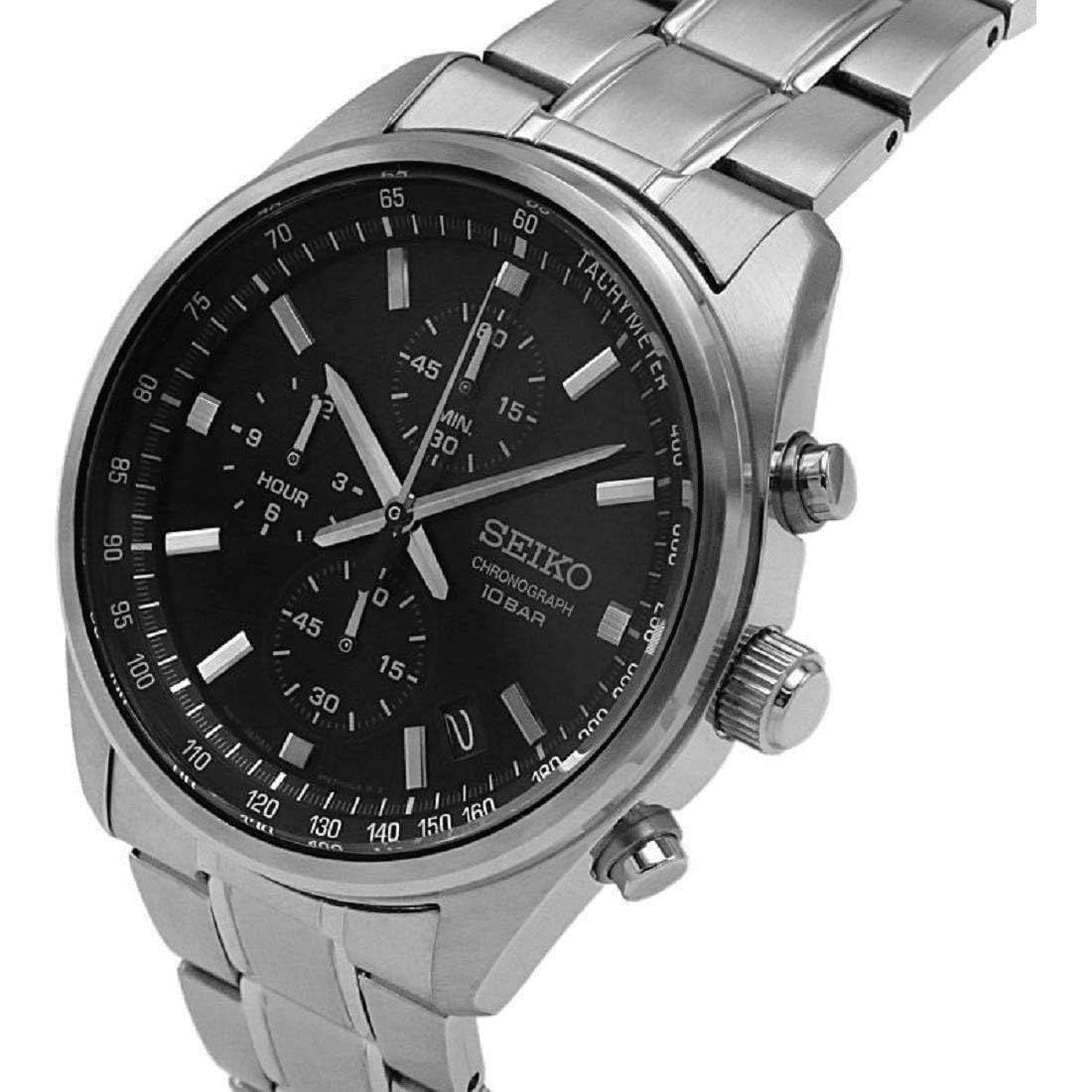 Seiko Men's Analogue Japanese Quartz Watch with Stainless Steel Strap ...